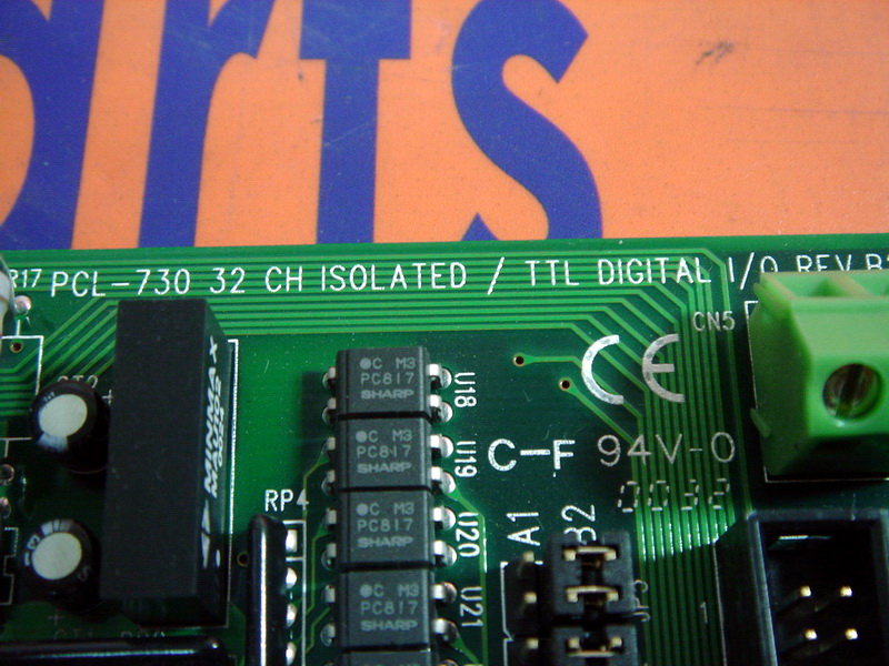 ADVANTECH PCL-730 32 CH ISOLATED/TTL DIGITAL I/O REV.B2 - PLC DCS SERVO Control MOTOR POWER ...